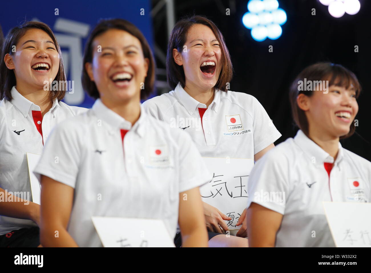Tokyo, Japan. 11th July, 2019. (L-R) Rio Shirai, Natsumi Sakai (JPN ...