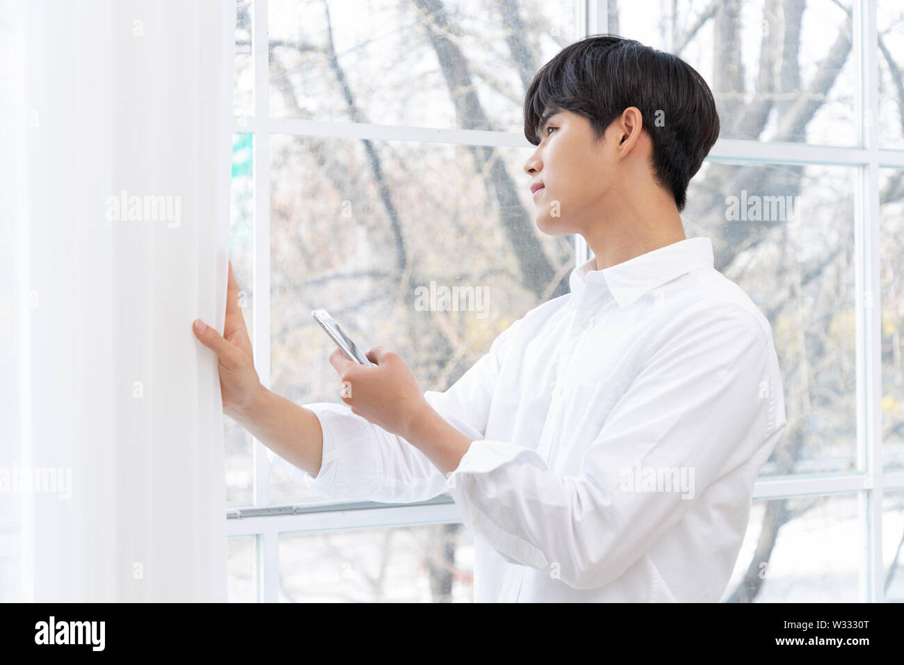 Daily routines Of an asian young man 256 Stock Photo - Alamy