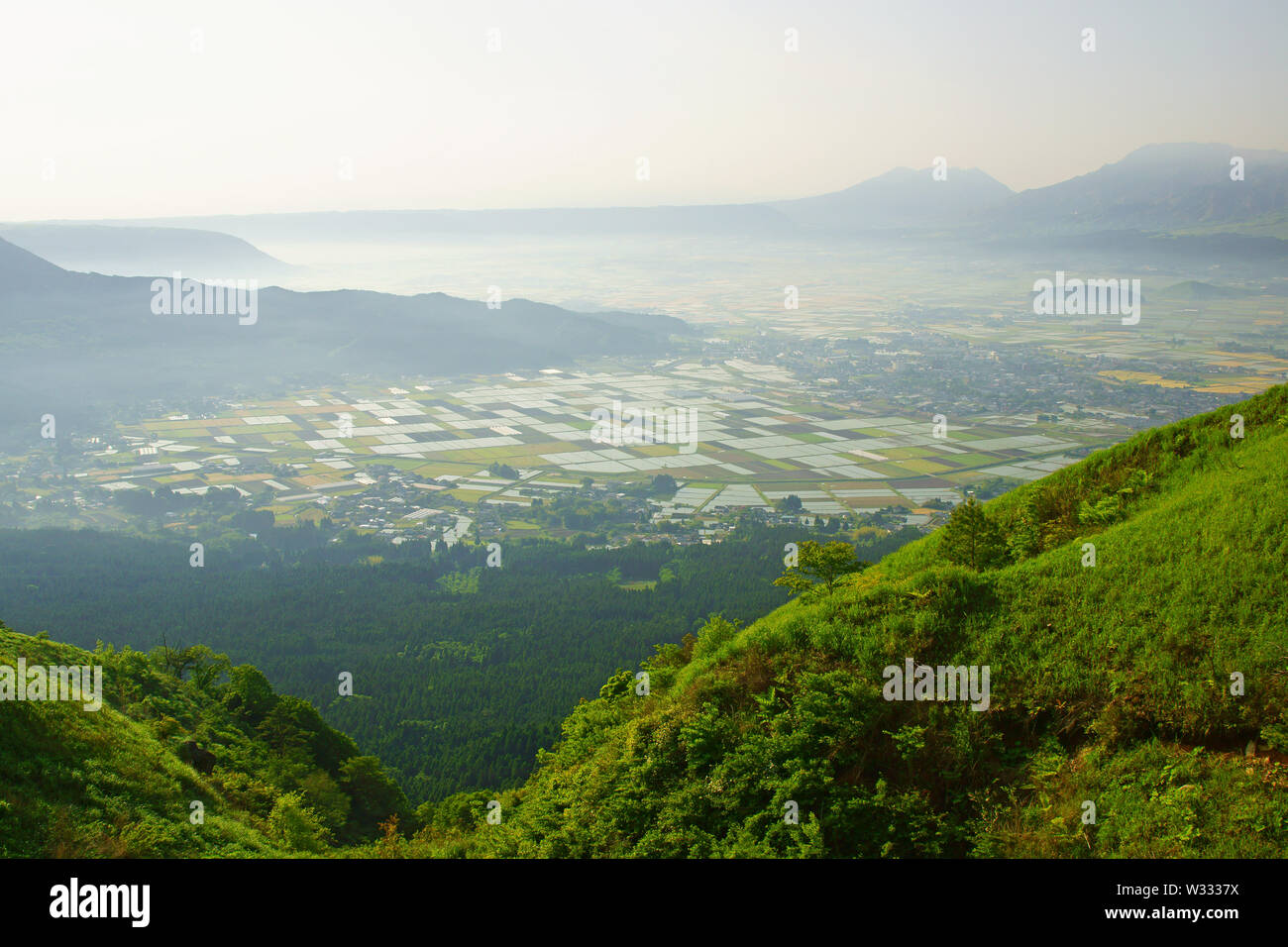 Aso Skyline View Place Stock Photo - Alamy