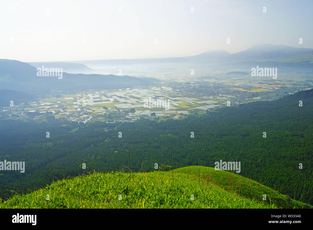 Aso Skyline View Place Stock Photo - Alamy