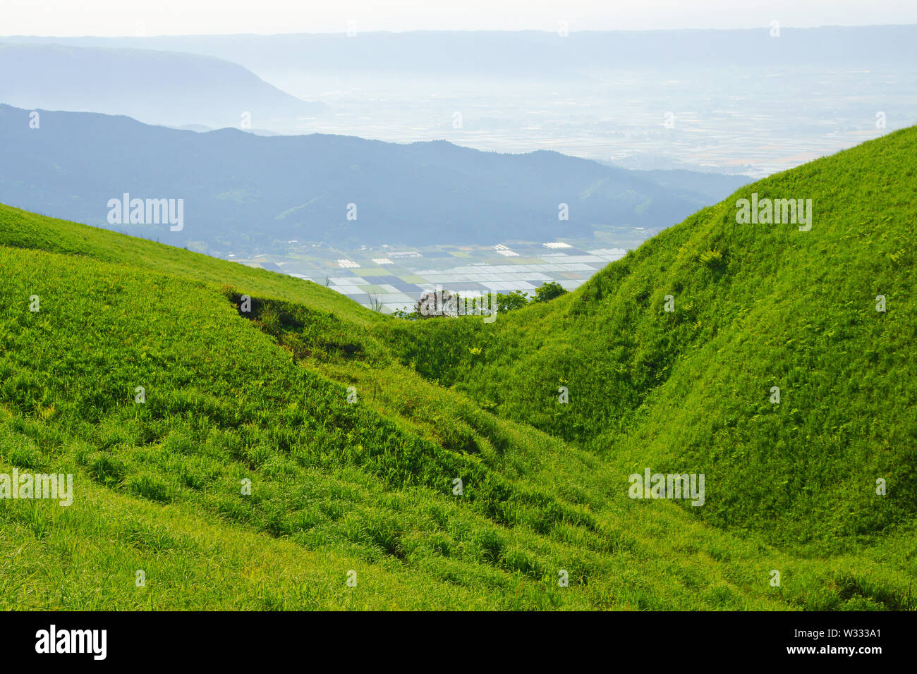 Aso Skyline View Place Stock Photo - Alamy