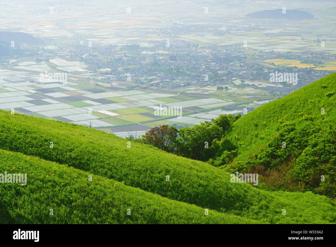 Aso Skyline View Place Stock Photo - Alamy