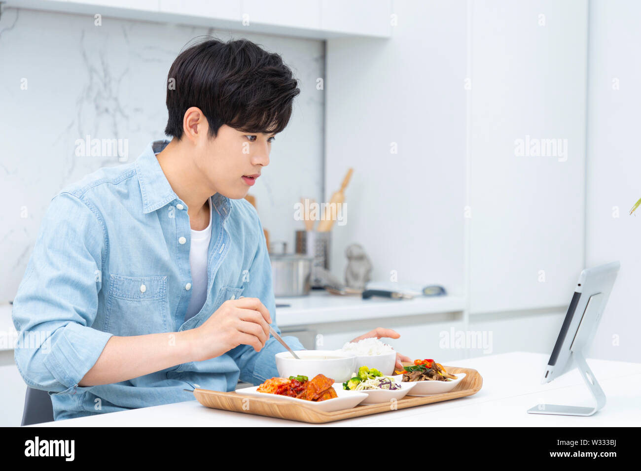 Daily routines Of an asian young man 217 Stock Photo - Alamy