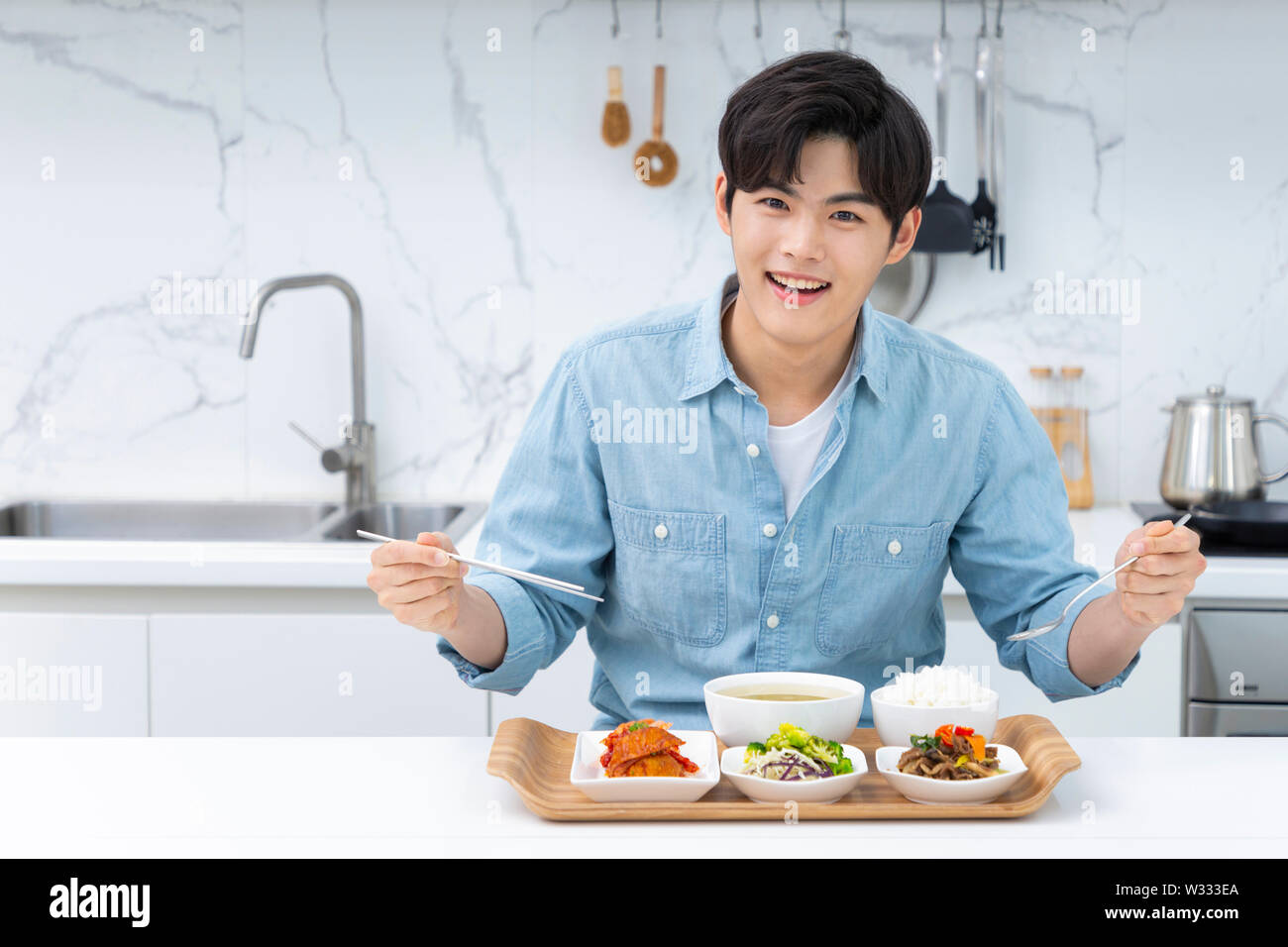 Daily routines Of an asian young man 205 Stock Photo - Alamy