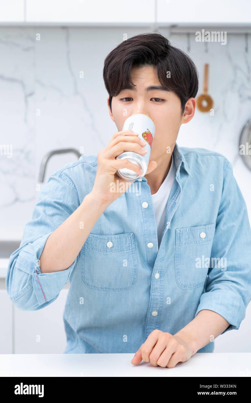 Daily routines Of an asian young man 179 Stock Photo - Alamy