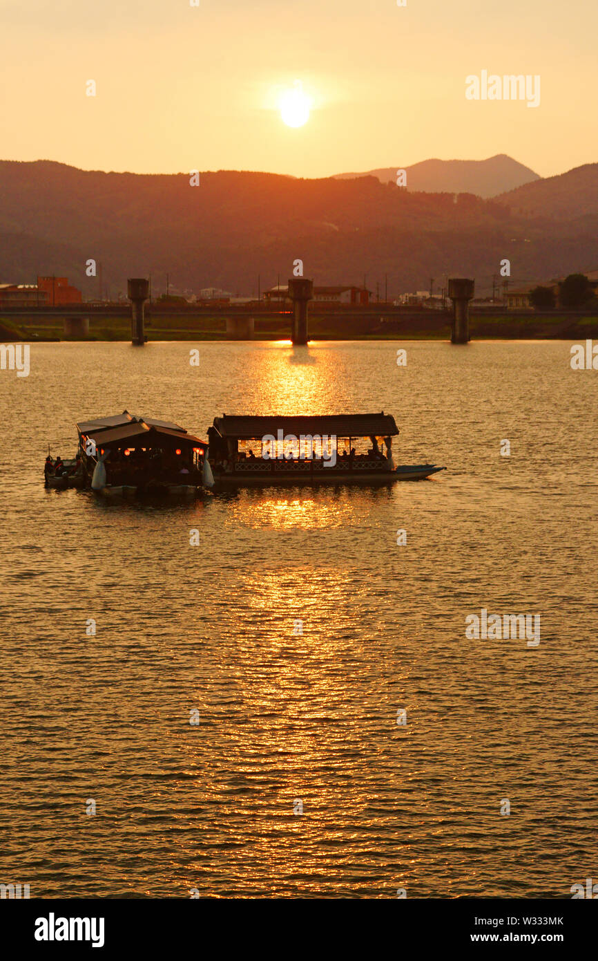 Mikuma river in Hita City, Oita Prefecture, Japan Stock Photo - Alamy