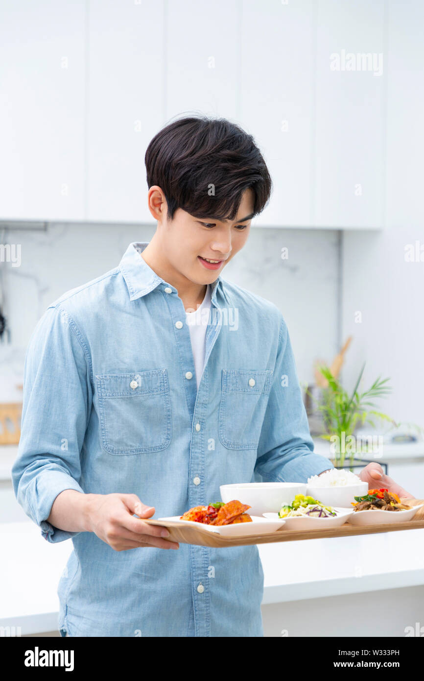 Daily routines Of an asian young man 173 Stock Photo - Alamy