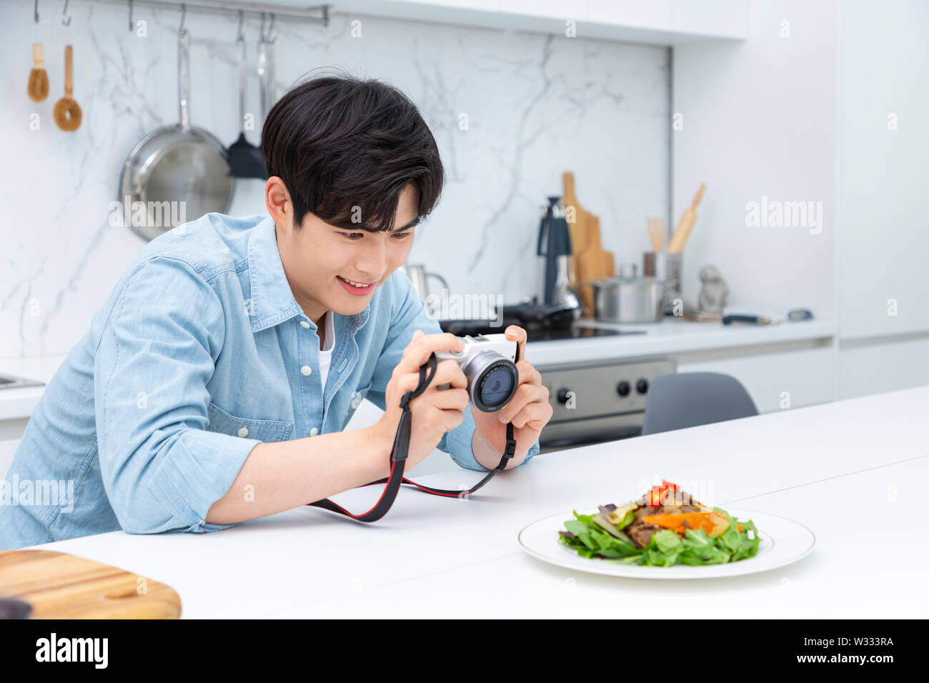 Daily routines Of an asian young man 175 Stock Photo - Alamy