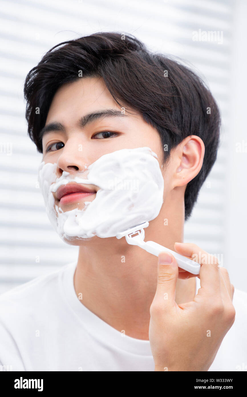 Daily routines Of an asian young man 148 Stock Photo - Alamy