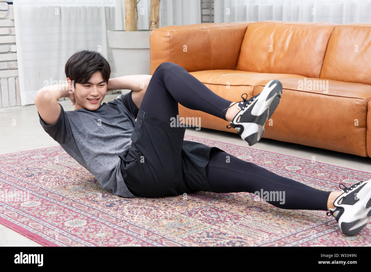 Daily routines Of an asian young man 083 Stock Photo - Alamy