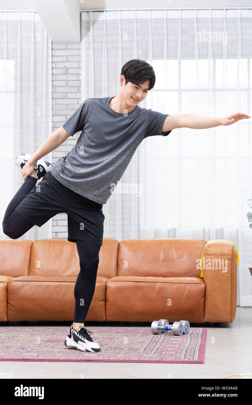 Daily routines Of an asian young man 082 Stock Photo - Alamy