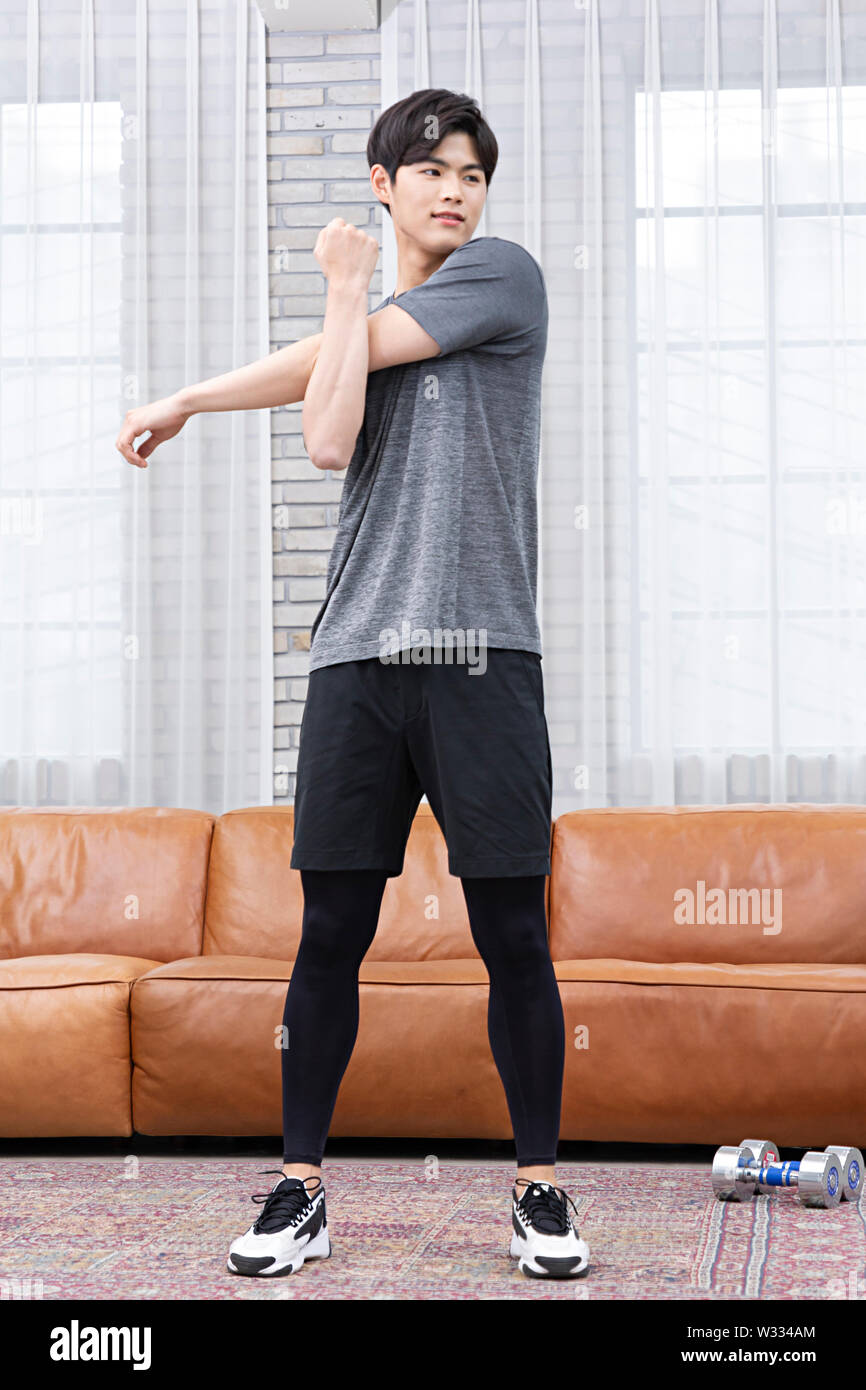 Daily routines Of an asian young man 069 Stock Photo - Alamy