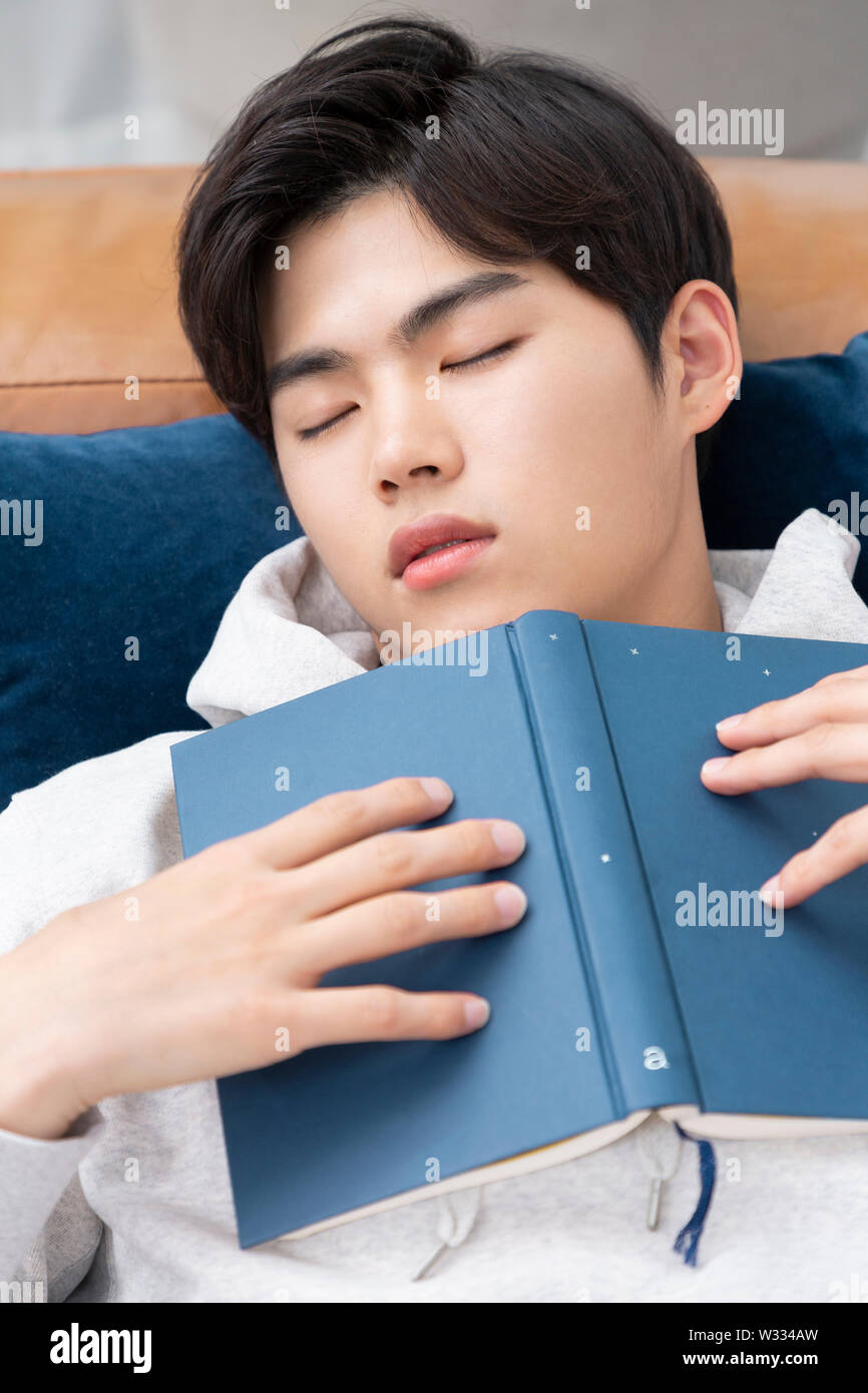 Daily routines Of an asian young man 065 Stock Photo - Alamy