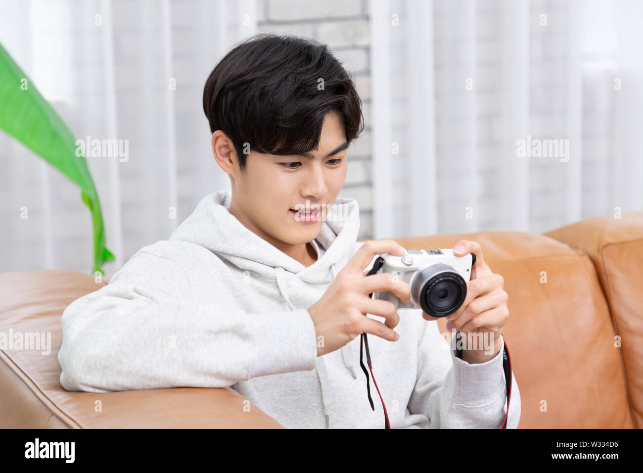 Daily routines Of an asian young man 052 Stock Photo - Alamy