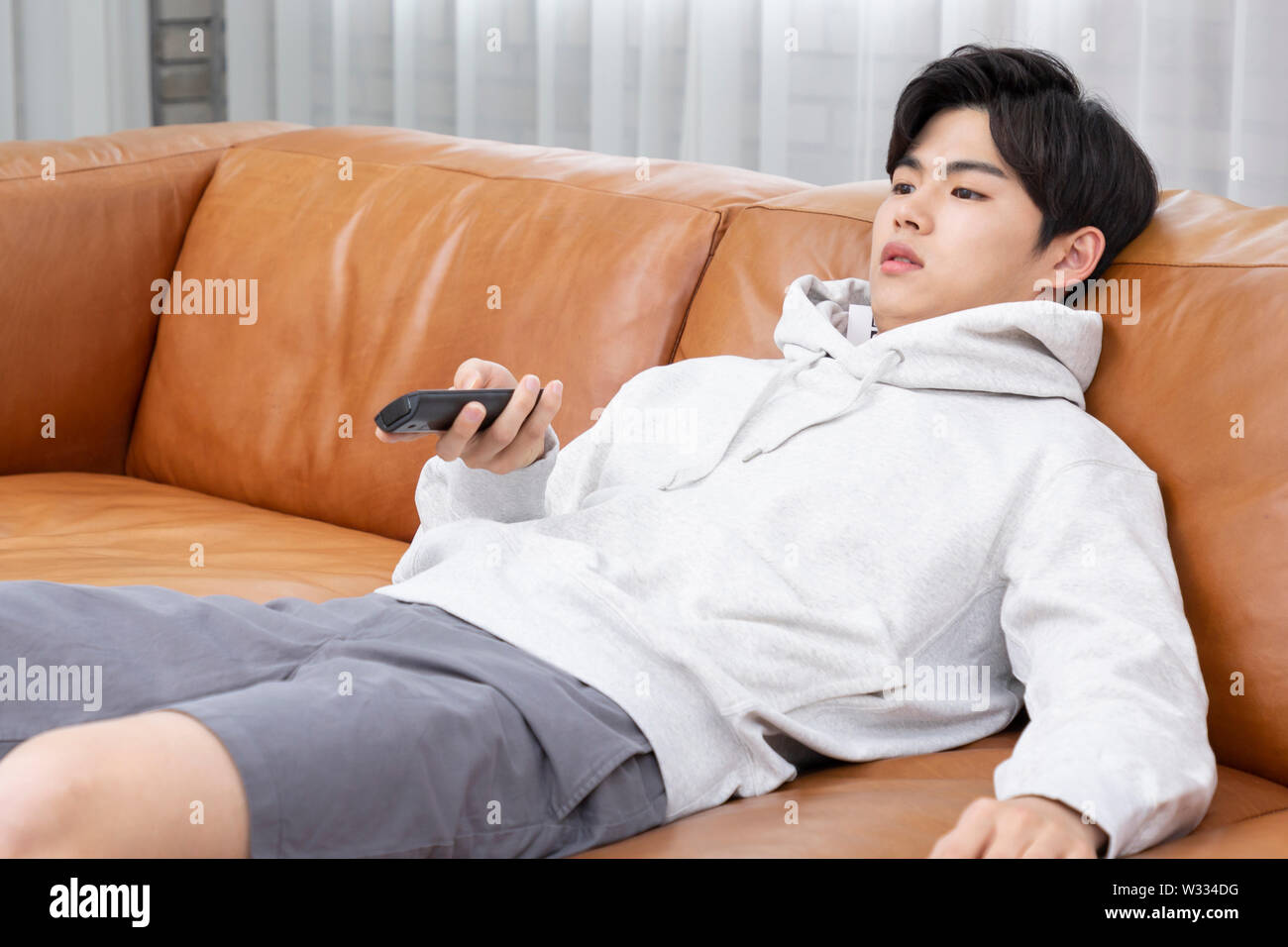 Daily routines Of an asian young man 047 Stock Photo - Alamy