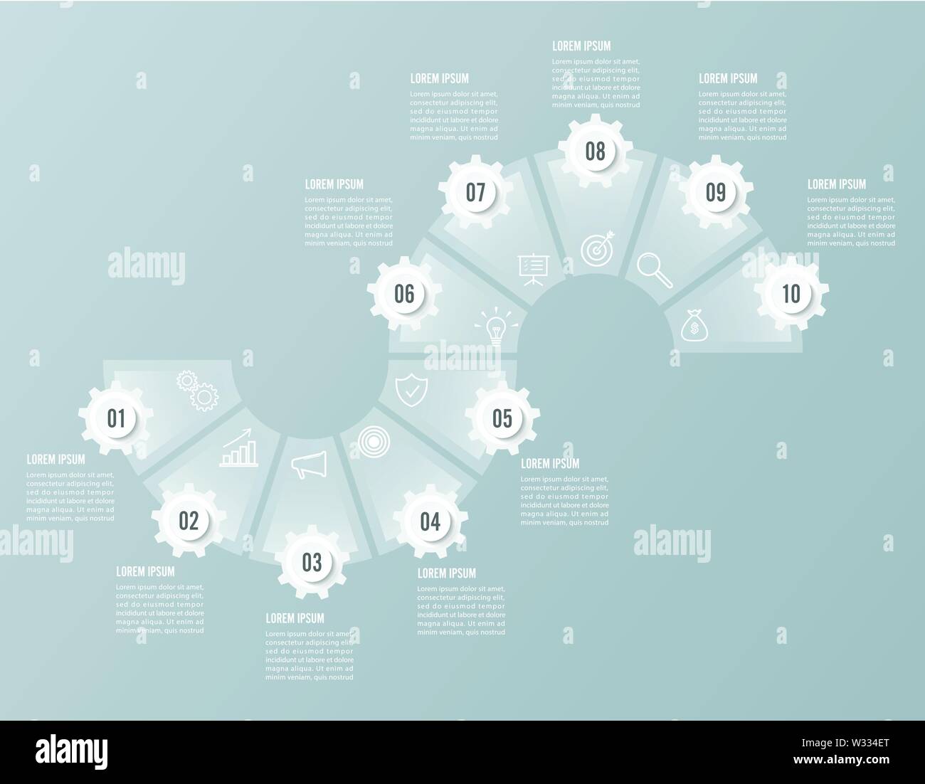 Infographics design vector and marketing icons can be used for workflow ...
