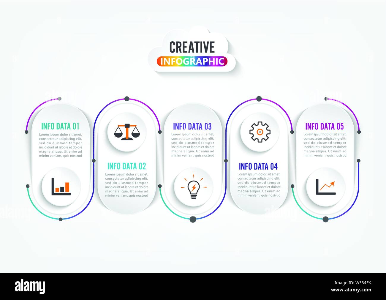 Steps infographics hi-res stock photography and images - Alamy