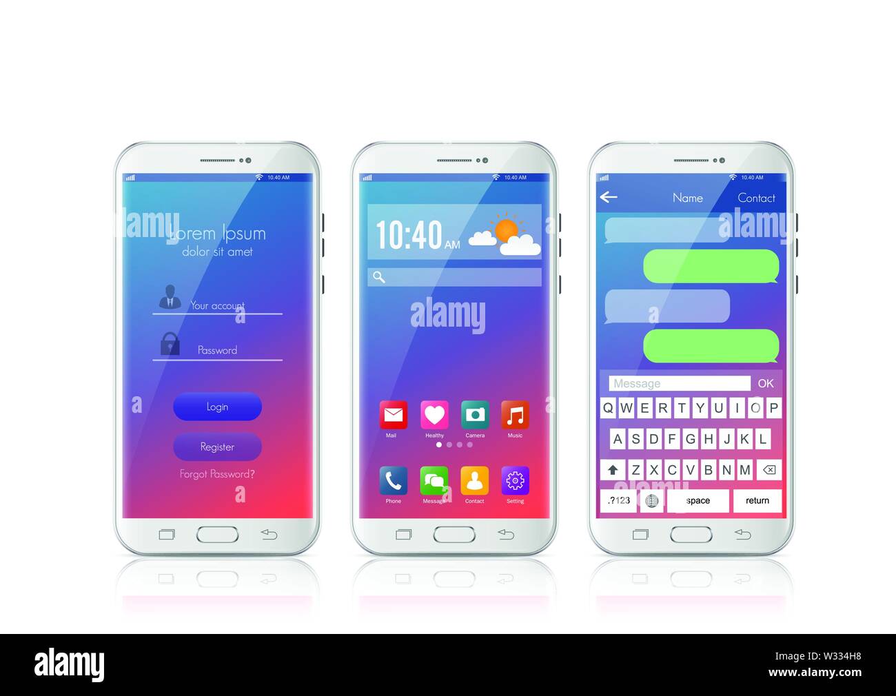 Smart messaging Stock Vector Images - Alamy