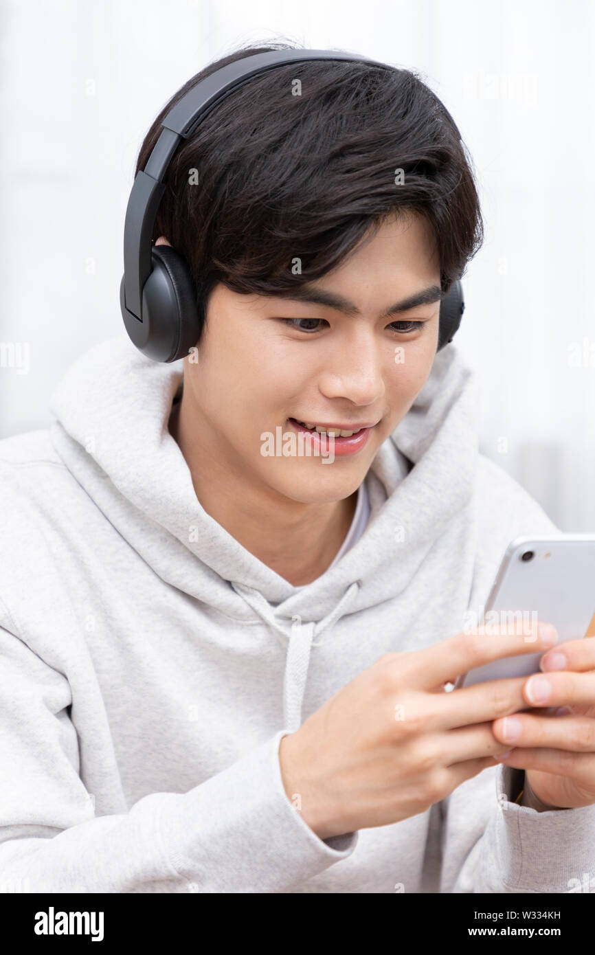 Daily routines Of an asian young man 007 Stock Photo - Alamy