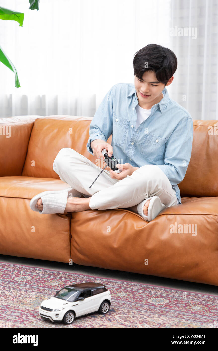 Daily routines Of an asian young man 005 Stock Photo - Alamy