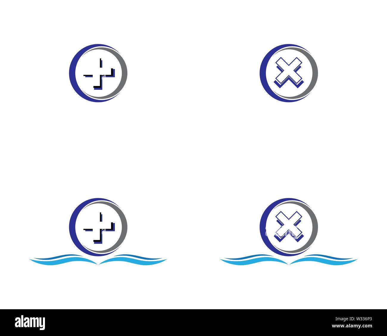 circle logo and symbols Vector Stock Photo - Alamy