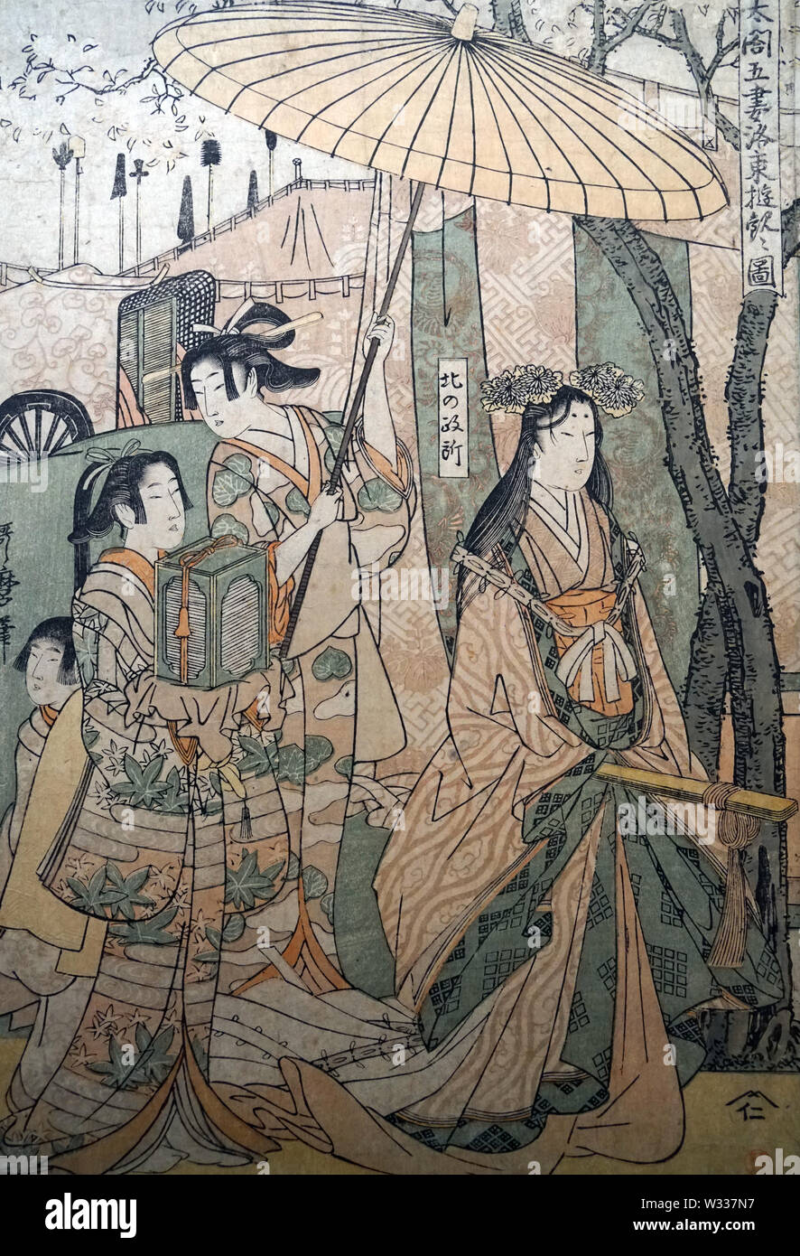 Toyotomi Hideyoshi and his Five Wives on an Excursion to the East of ...