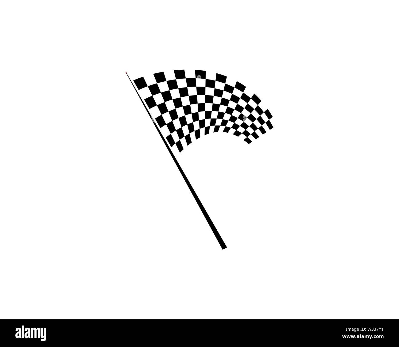 Race flag icon, simple design illustration vector Stock Photo - Alamy
