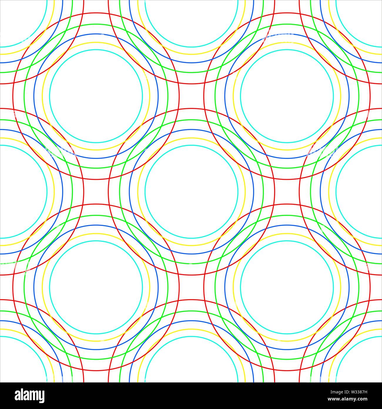 Seamless festive background from circles on white background Stock ...