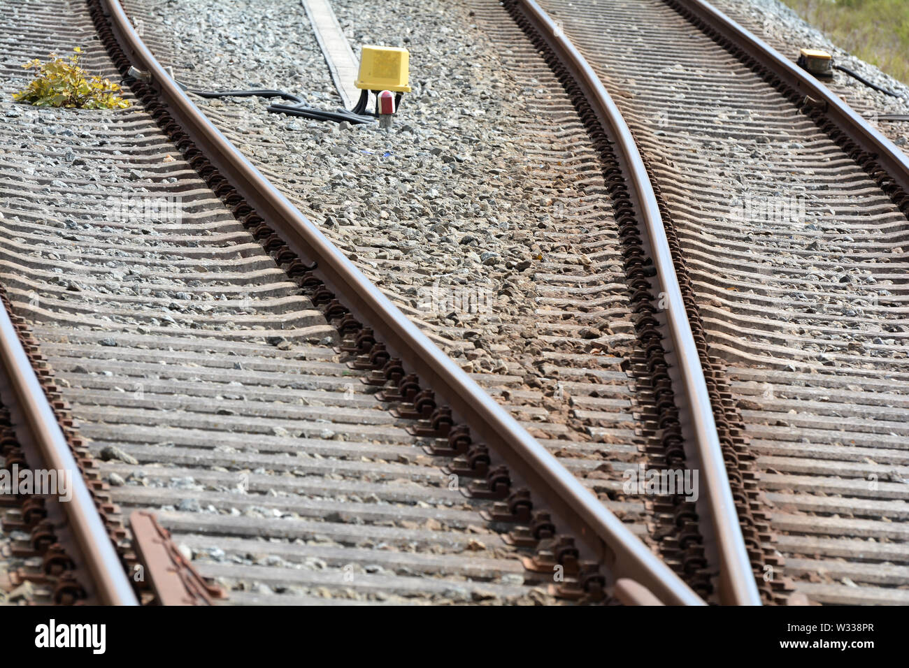 Railway tracks layout hi-res stock photography and images - Alamy