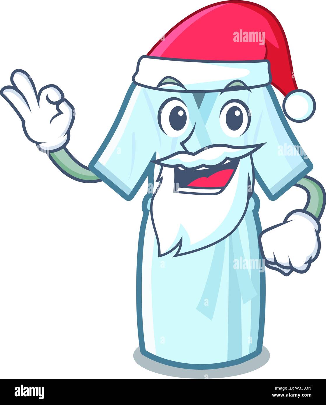 Santa bathrobe isolated with in the cartoon Stock Vector Image & Art ...