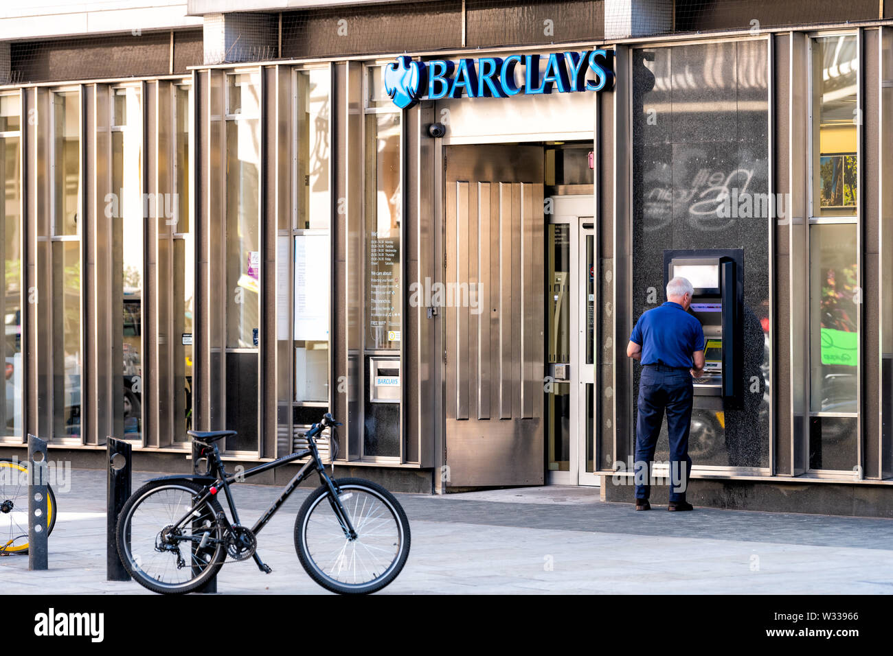 Atm london man hi-res stock photography and images - Alamy