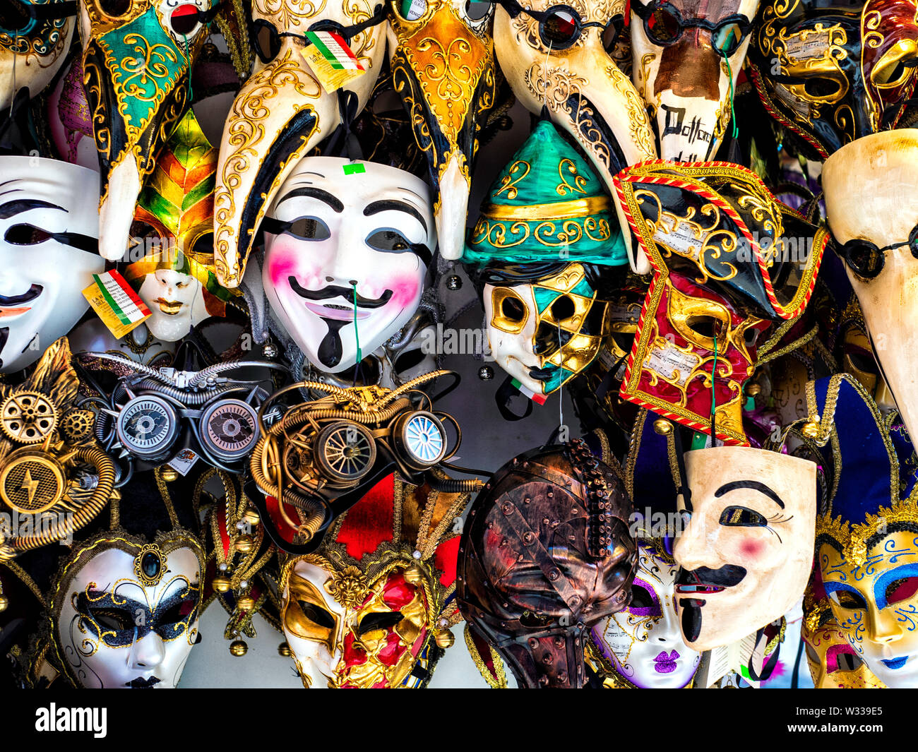 Carnival Masks in Venice, Italy Stock Photo - Alamy
