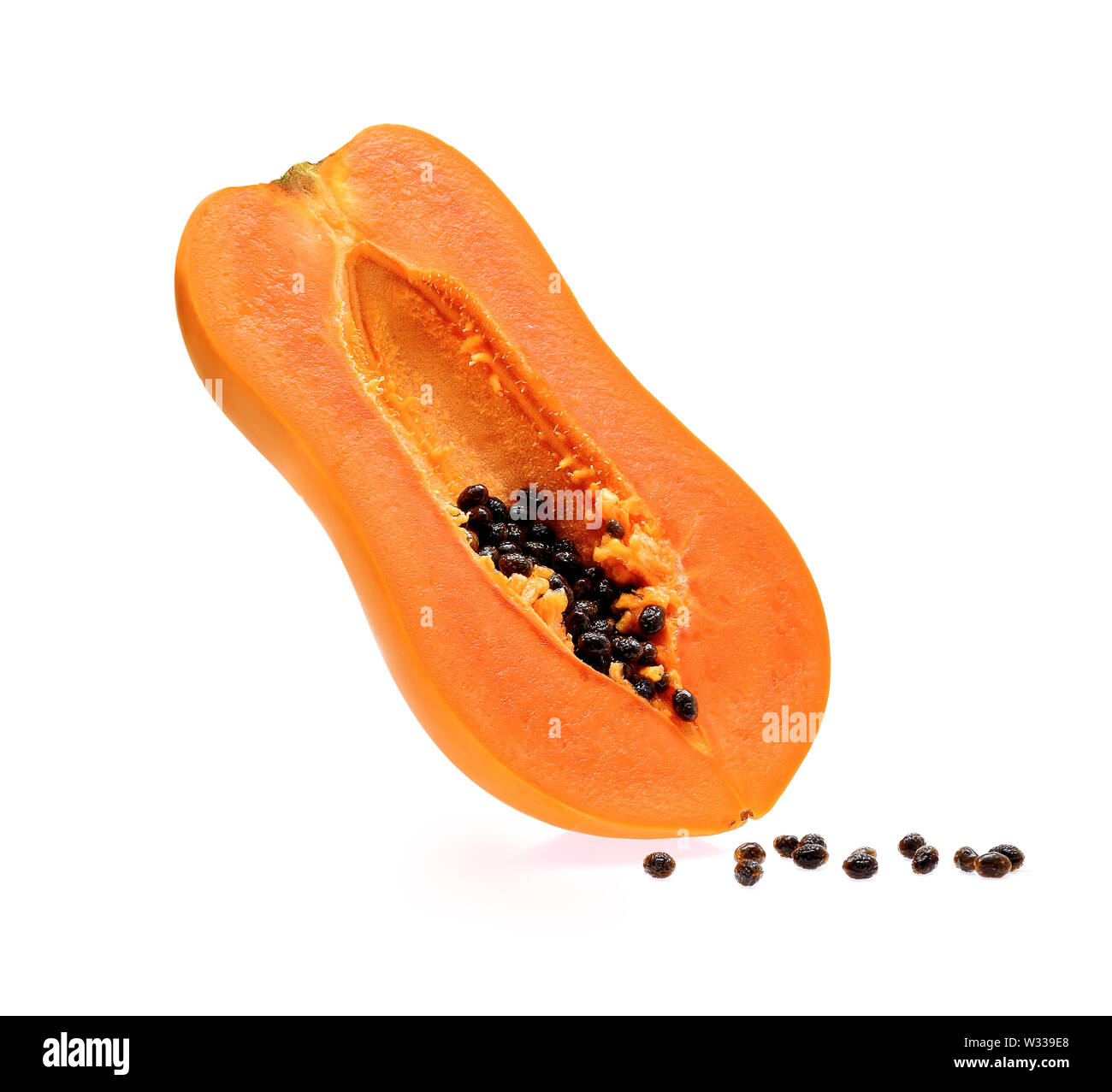 papaya isolated on white background Stock Photo - Alamy