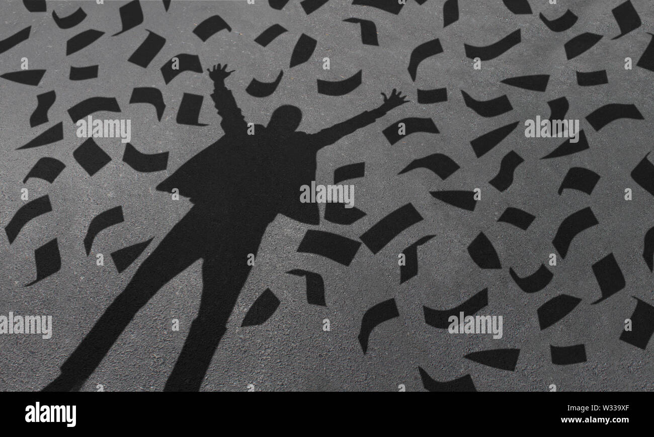 Money raining down hi-res stock photography and images - Alamy