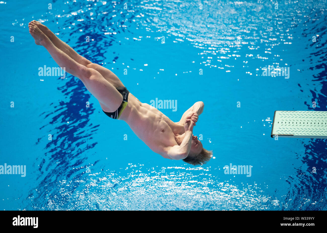 Gwangju, South Korea. 12th July, 2019. Jump: One-meter board ...