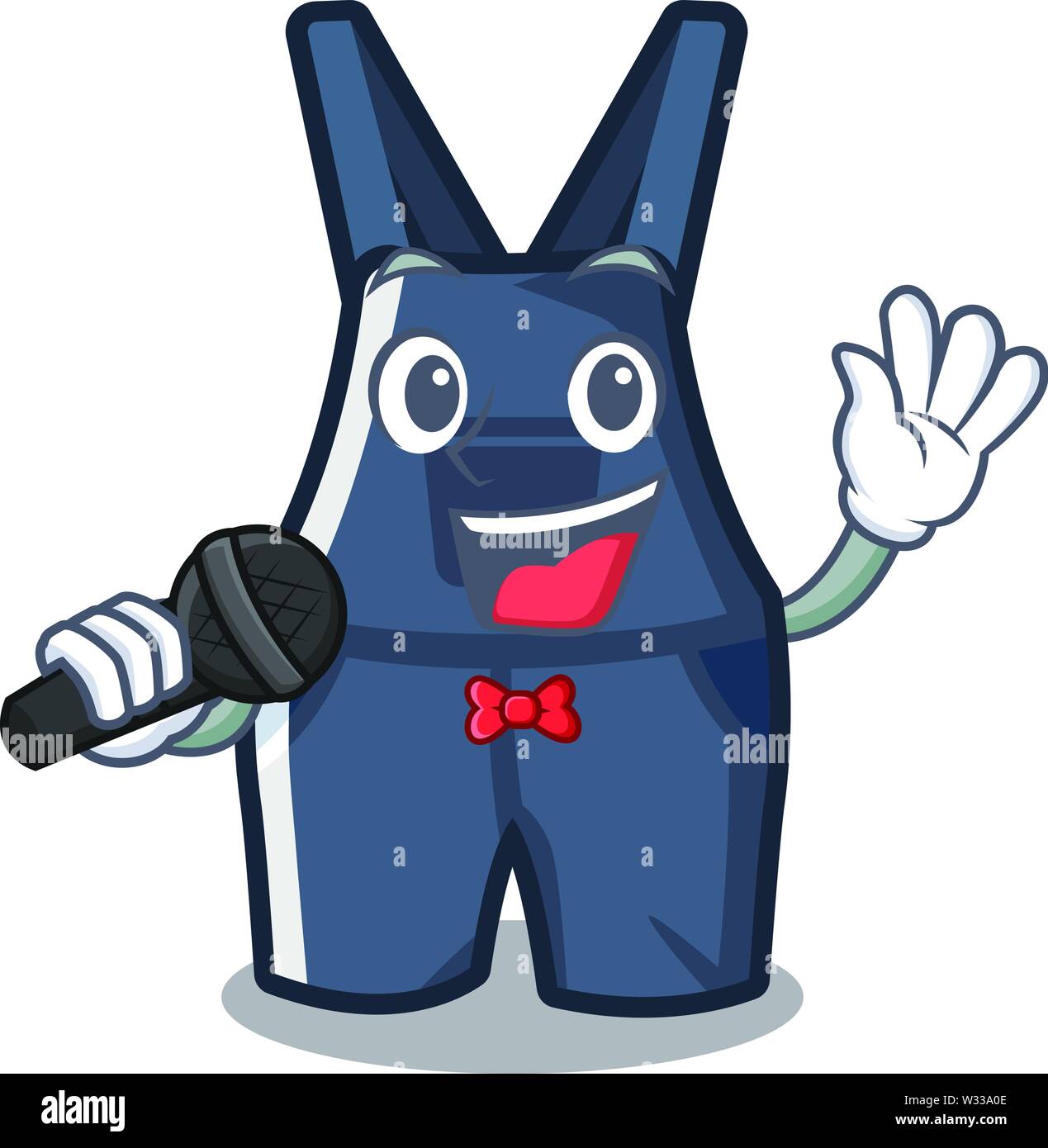 Singing overalls hanging on a cartoon wall Stock Vector Image & Art - Alamy