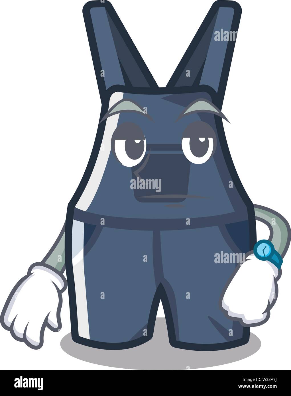 Waiting cartoon overalls are placed in bag Stock Vector Image & Art - Alamy