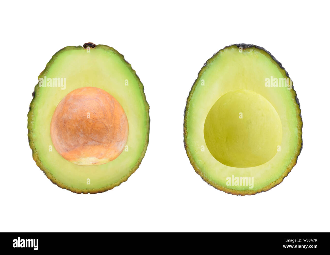 Avocado isolated on white background Stock Photo - Alamy