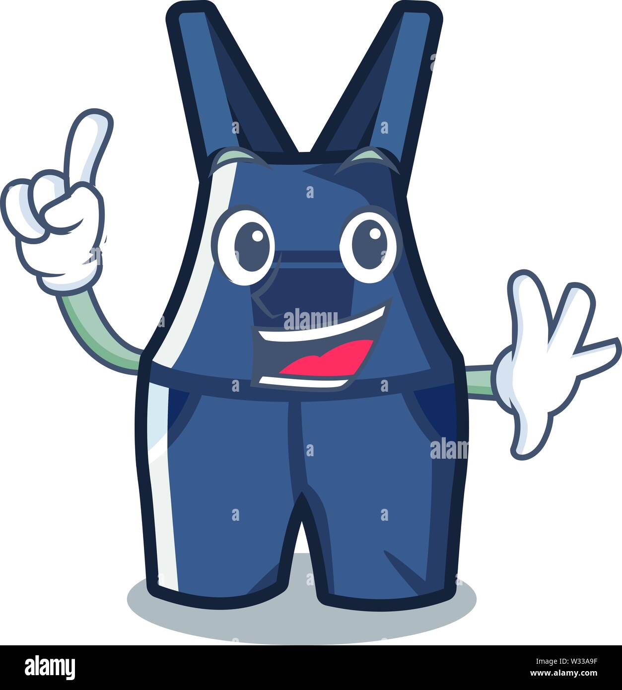 Finger cartoon overalls are placed in bag Stock Vector Image & Art - Alamy