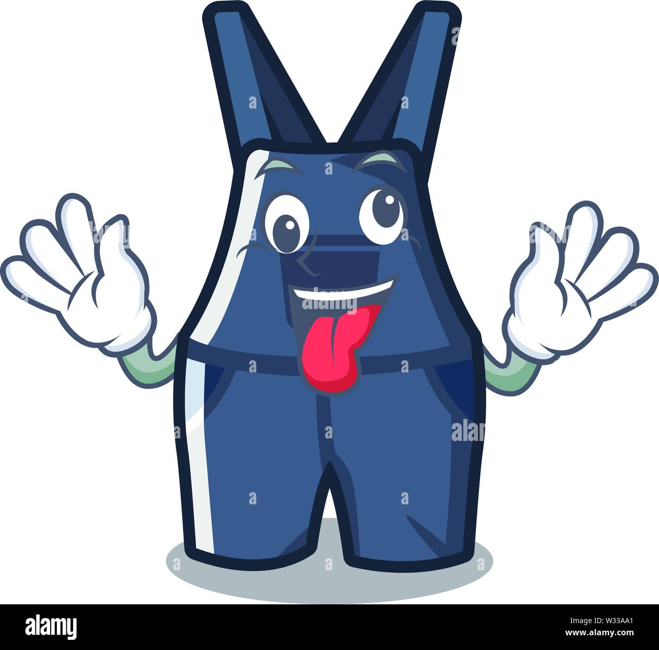 Crazy cartoon overalls are placed in bag Stock Vector Image & Art - Alamy