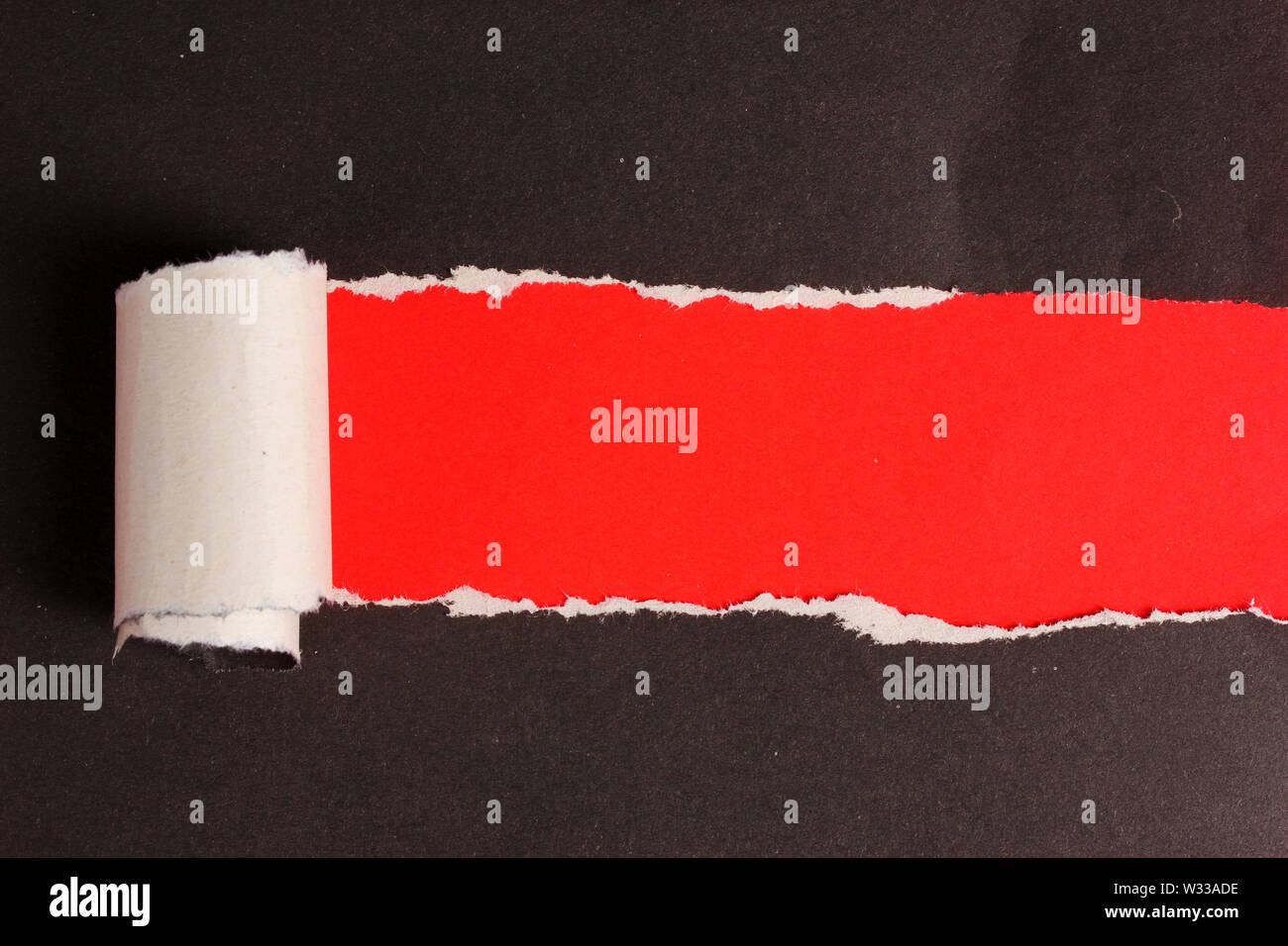 Torn green paper black hi-res stock photography and images - Alamy