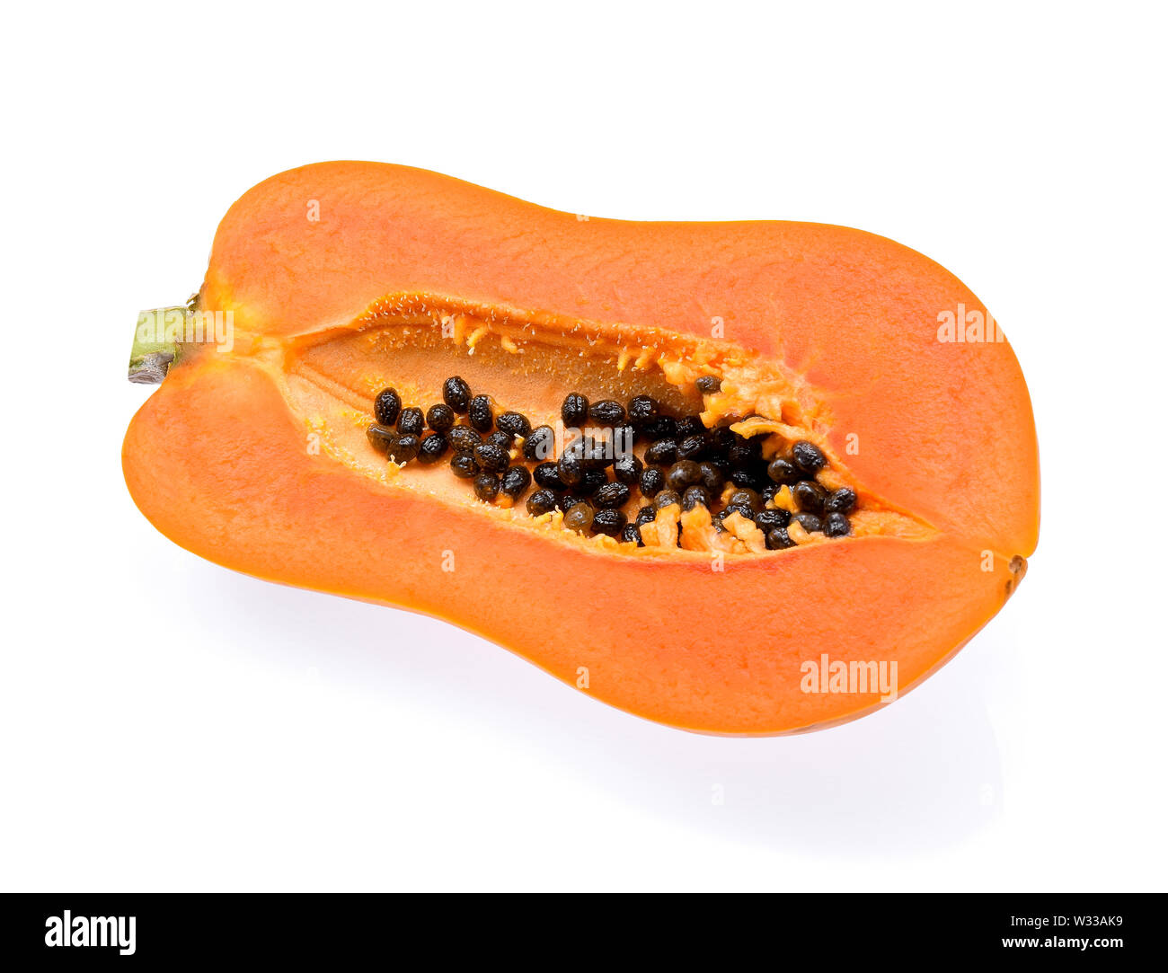 papaya isolated on white background Stock Photo - Alamy