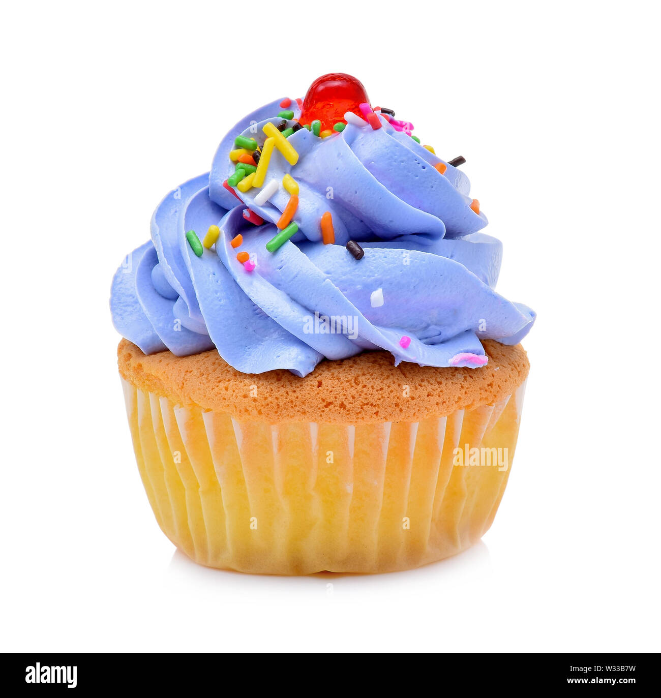 mini tasty cupcake isolated on white background Stock Photo - Alamy