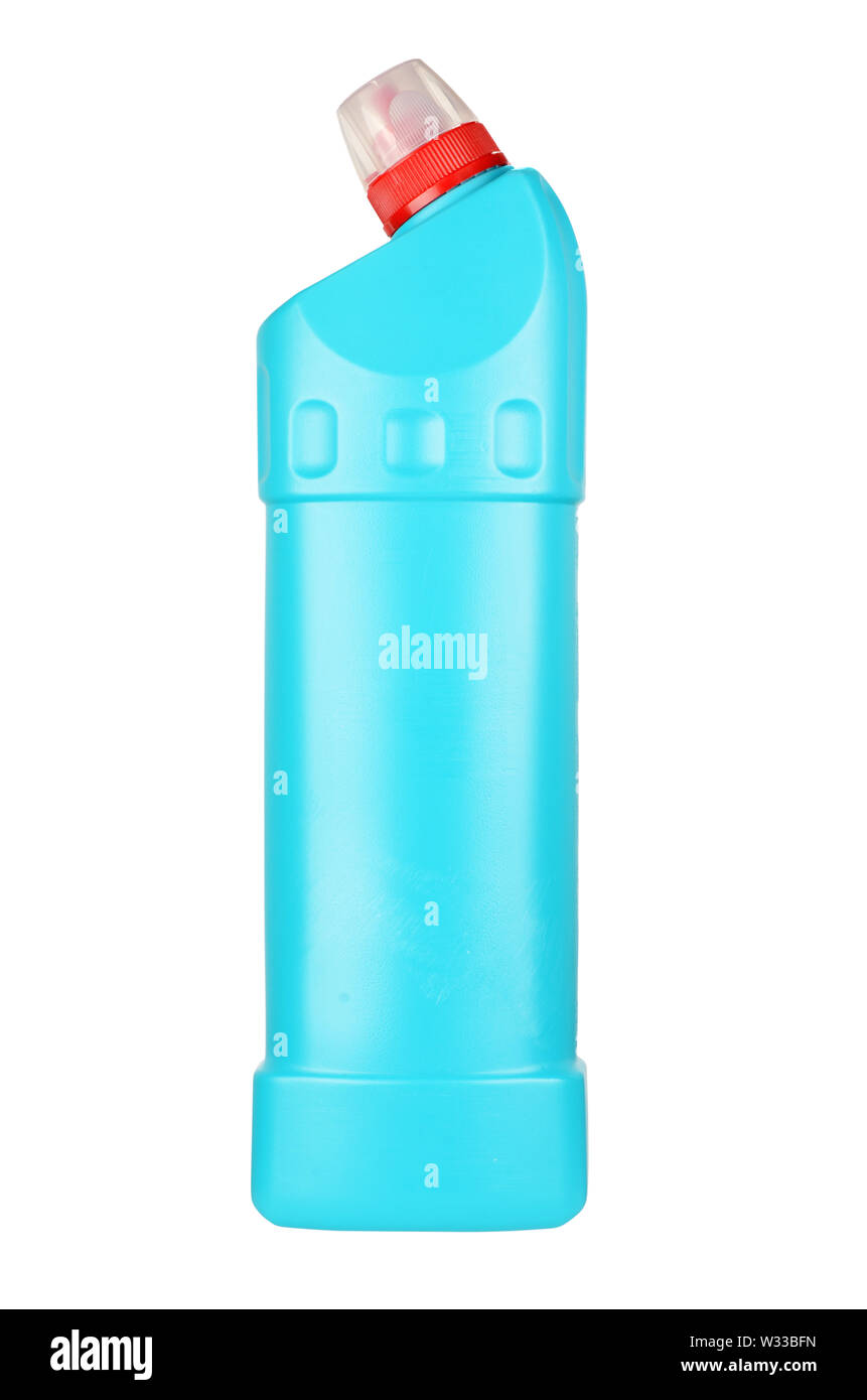 Toilet cleaner bottle isolated on white background Stock Photo - Alamy