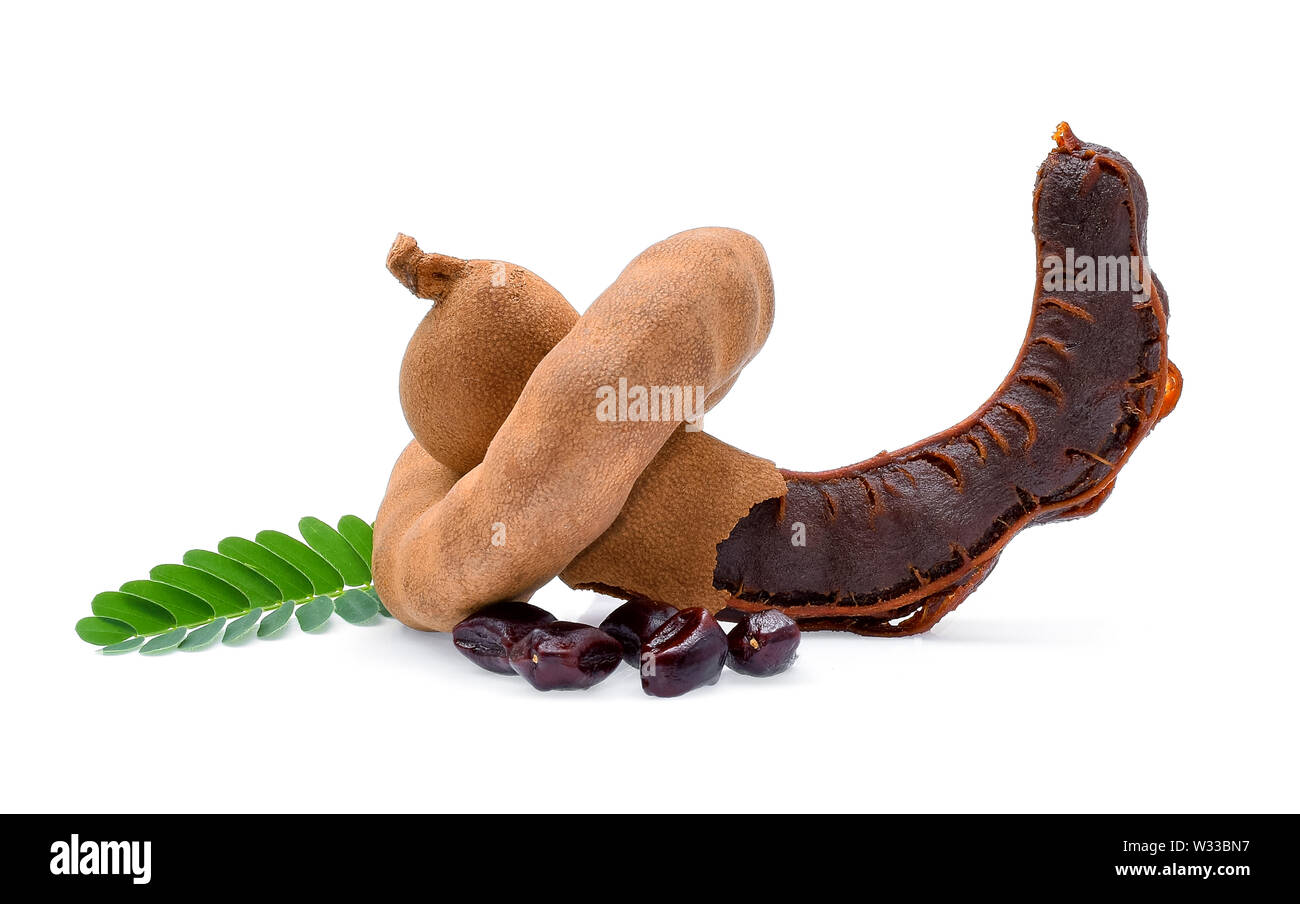 Tamarind isolated on white background Stock Photo - Alamy