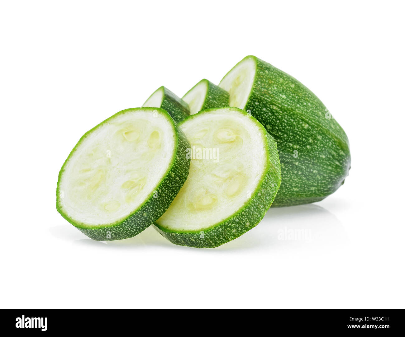 zucchini isolated on white background Stock Photo - Alamy