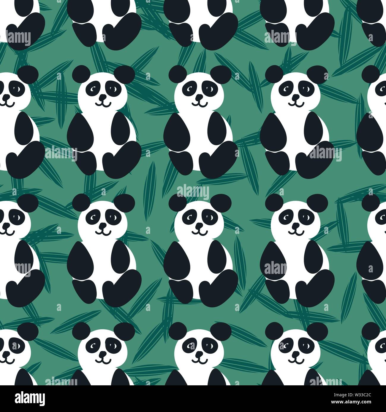 Rows of bamboo Stock Vector Images - Alamy
