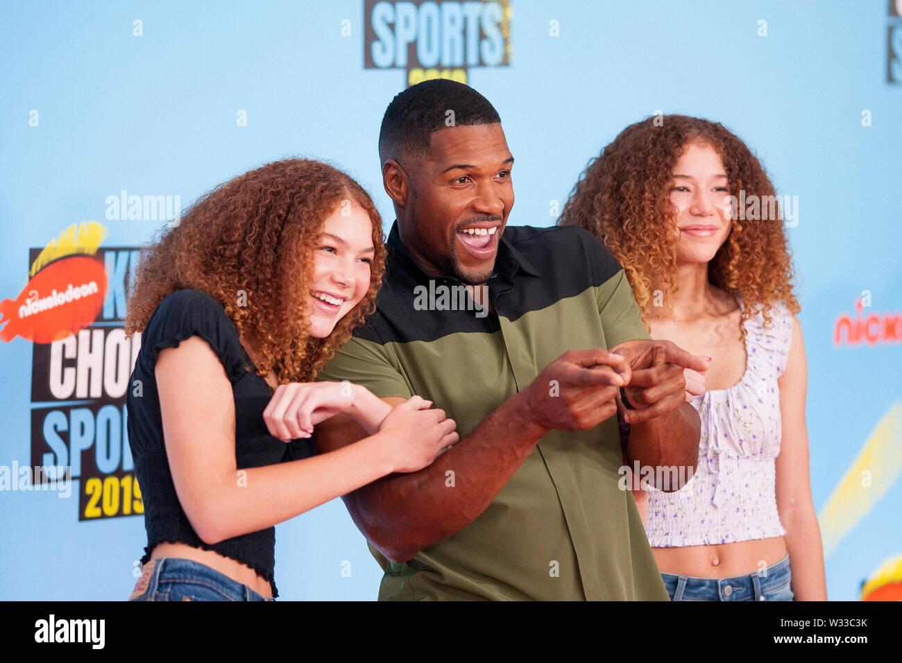 Santa Monica, Ca. 11th July, 2019. Michael Strahan at Nickelodeon's Kids' Choice Sports 2019 at ...