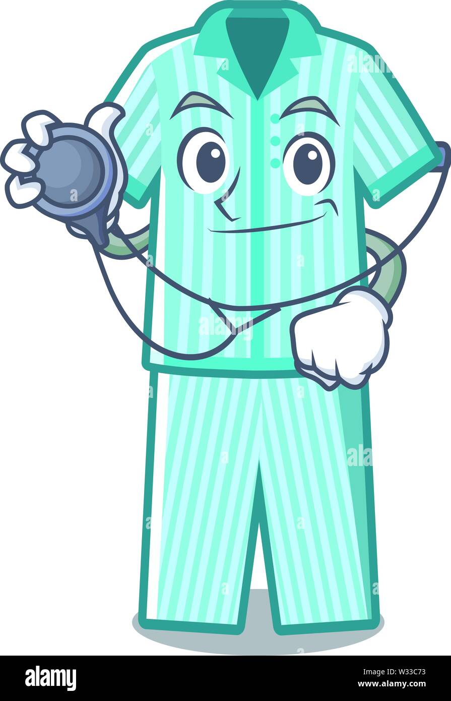 Doctor pyjamas isolated on in the character Stock Vector Image & Art ...