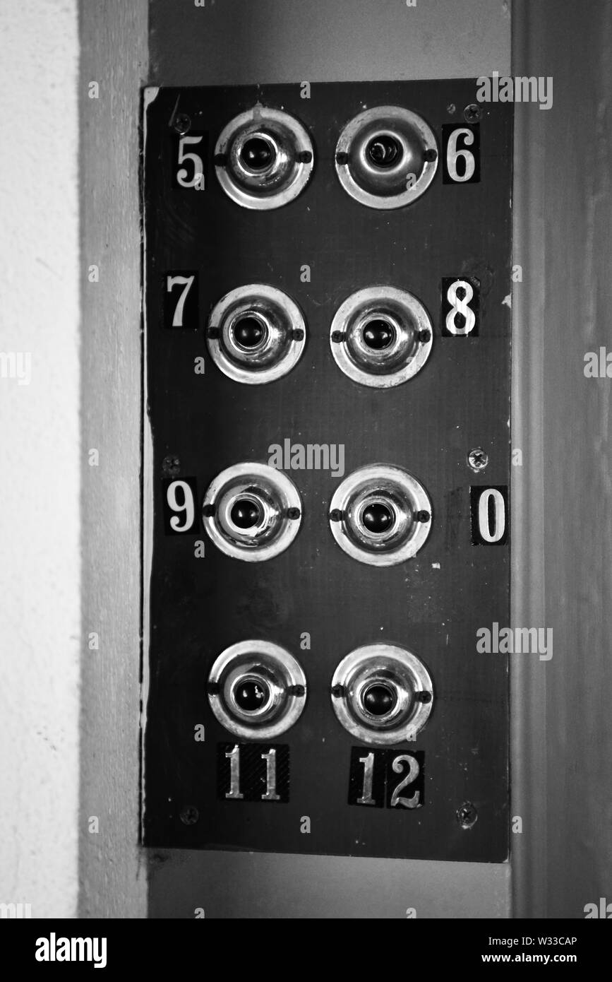 Buzzer apartment building Black and White Stock Photos & Images - Alamy